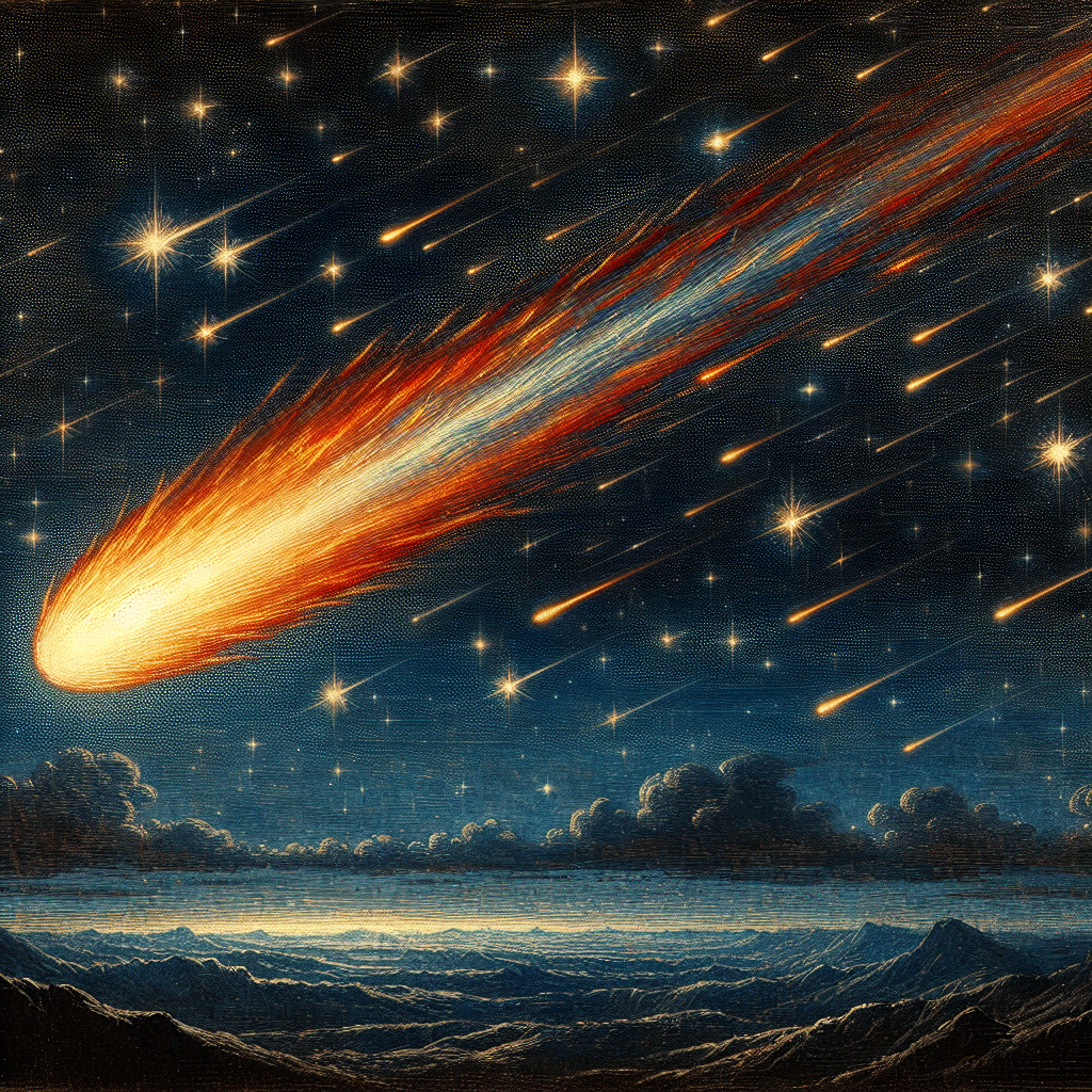 Cosmic Meteor: A Stellar Forum Avatar by QuantumCurator