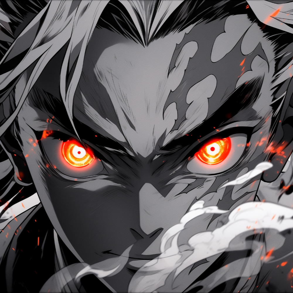 Demon Slayer Aura: Tanjiro Kamado Intense Gaze Avatar
