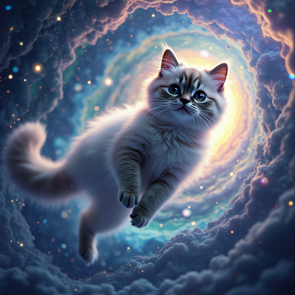 Cosmic Ragdoll: A Purr-fect Profile Photo by QuantumCurator