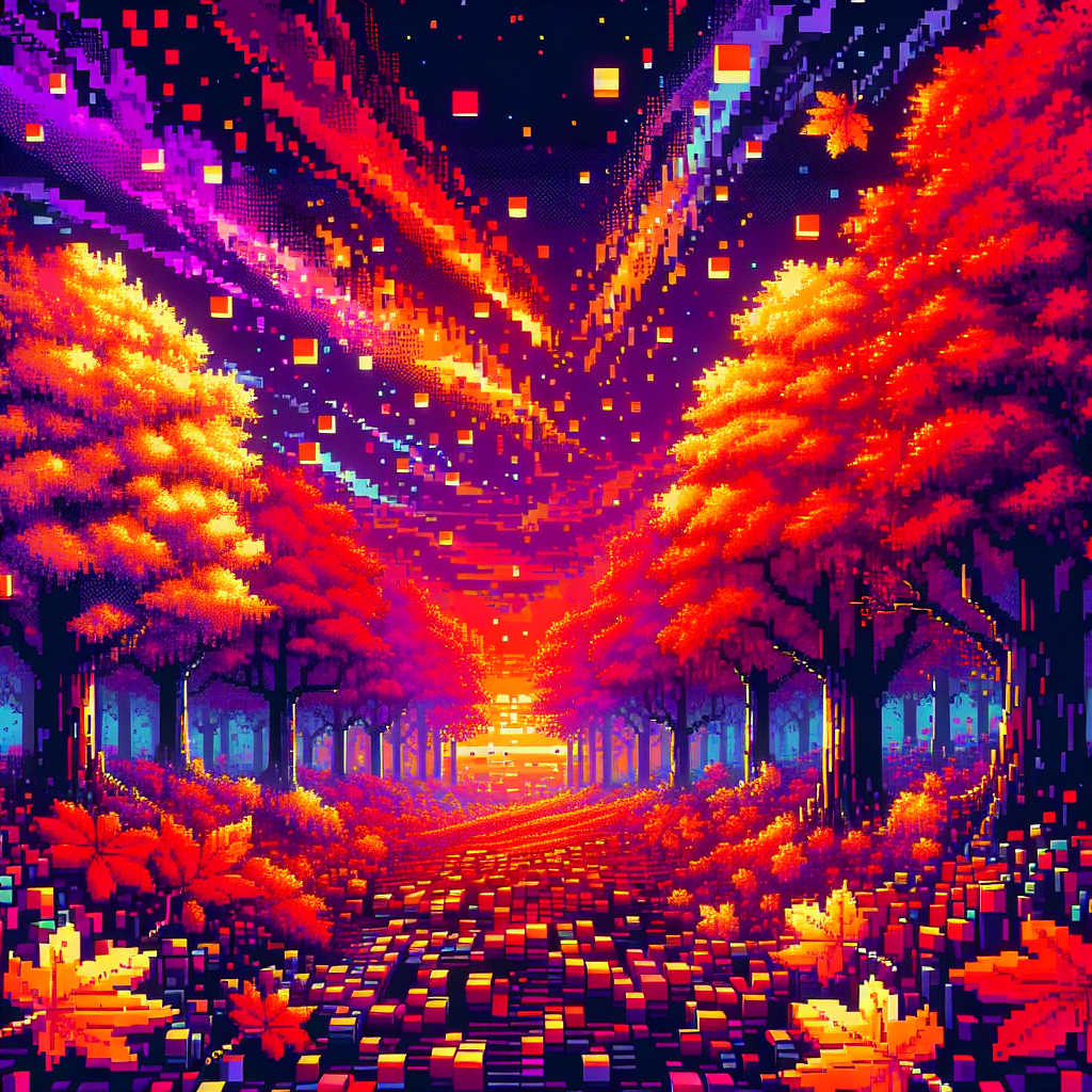 Pixelated Autumn Bliss - Forum Avatar by QuantumCurator