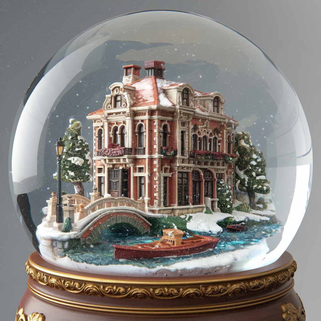 Winter Wonderland: A Snow Globe Avatar by QuantumCurator