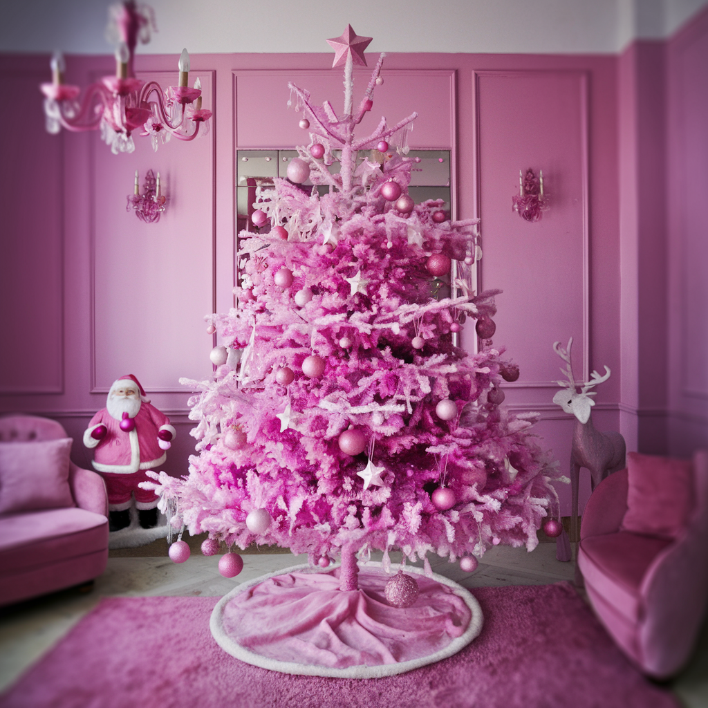 Pink Christmas Tree - Desktop Wallpapers, Phone Wallpaper, PFP, Gifs ...