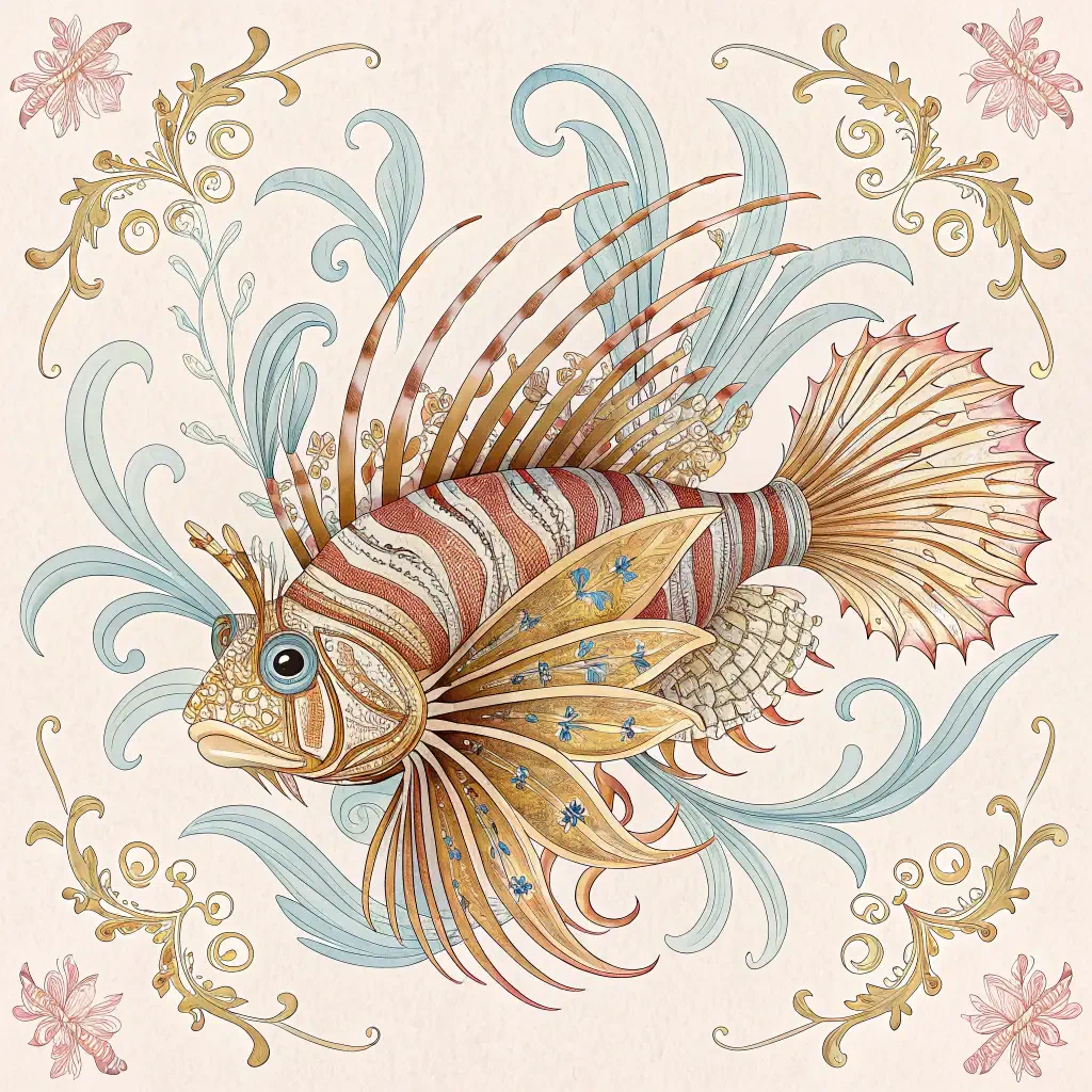 Lionfish Elegance: A Unique Forum Avatar by QuantumCurator