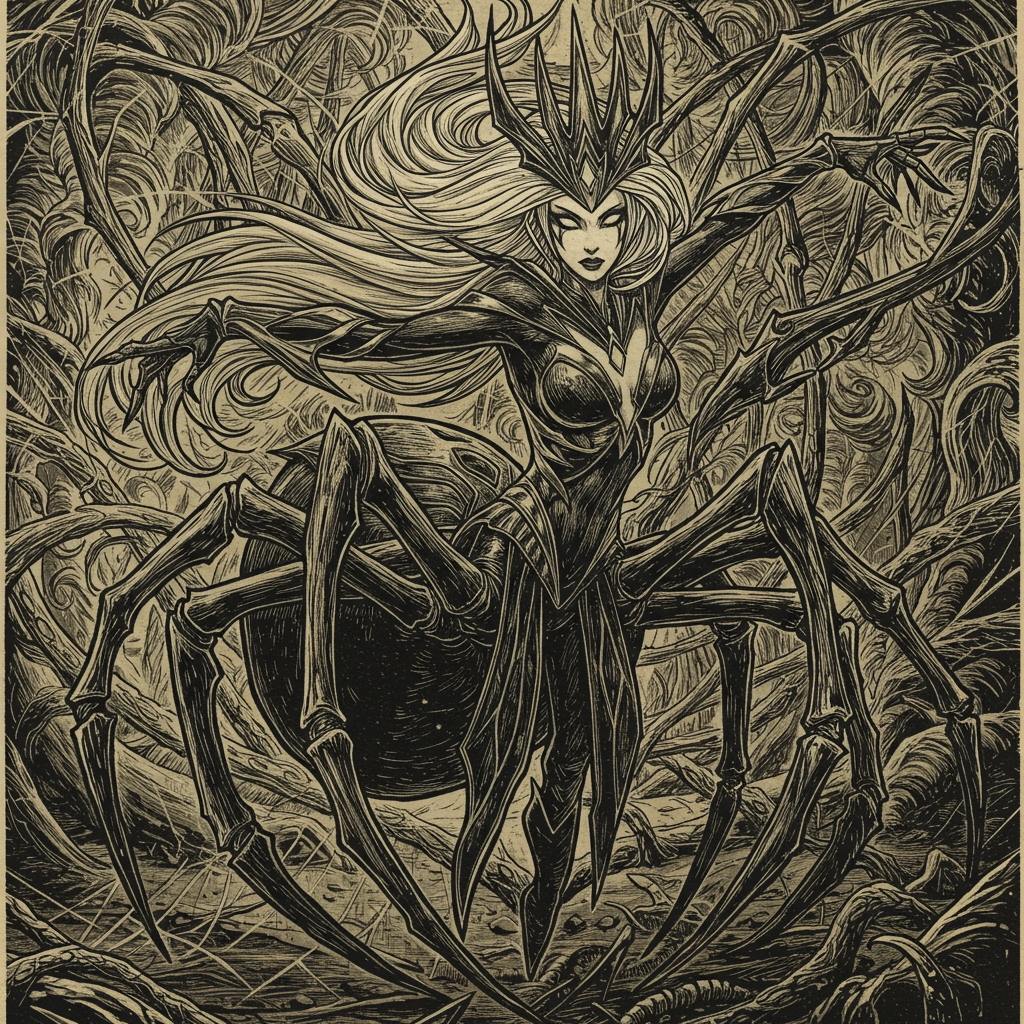 Elise: Enigmatic Avatar of the Spider Queen by QuantumCurator