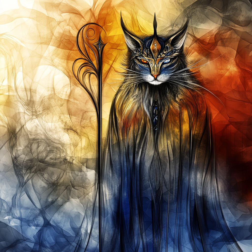 Regal Cat Avatar: The Artistic King of Felines by patrika