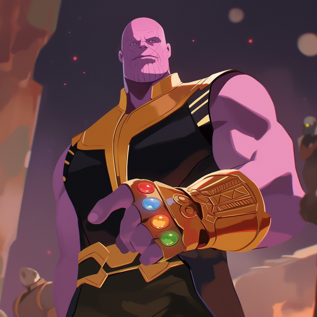 Thanos: The Ultimate Comic Avatar with Infinity Gauntlet by patrika