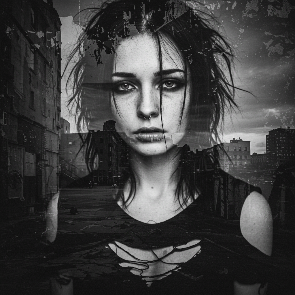 Grunge Spirit: A Bold Forum Avatar by QuantumCurator