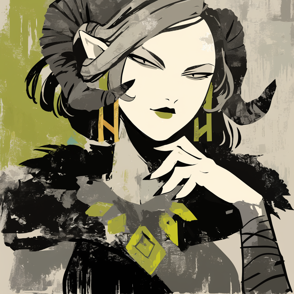 Dark Elegance: A Mysterious Forum Avatar by patrika