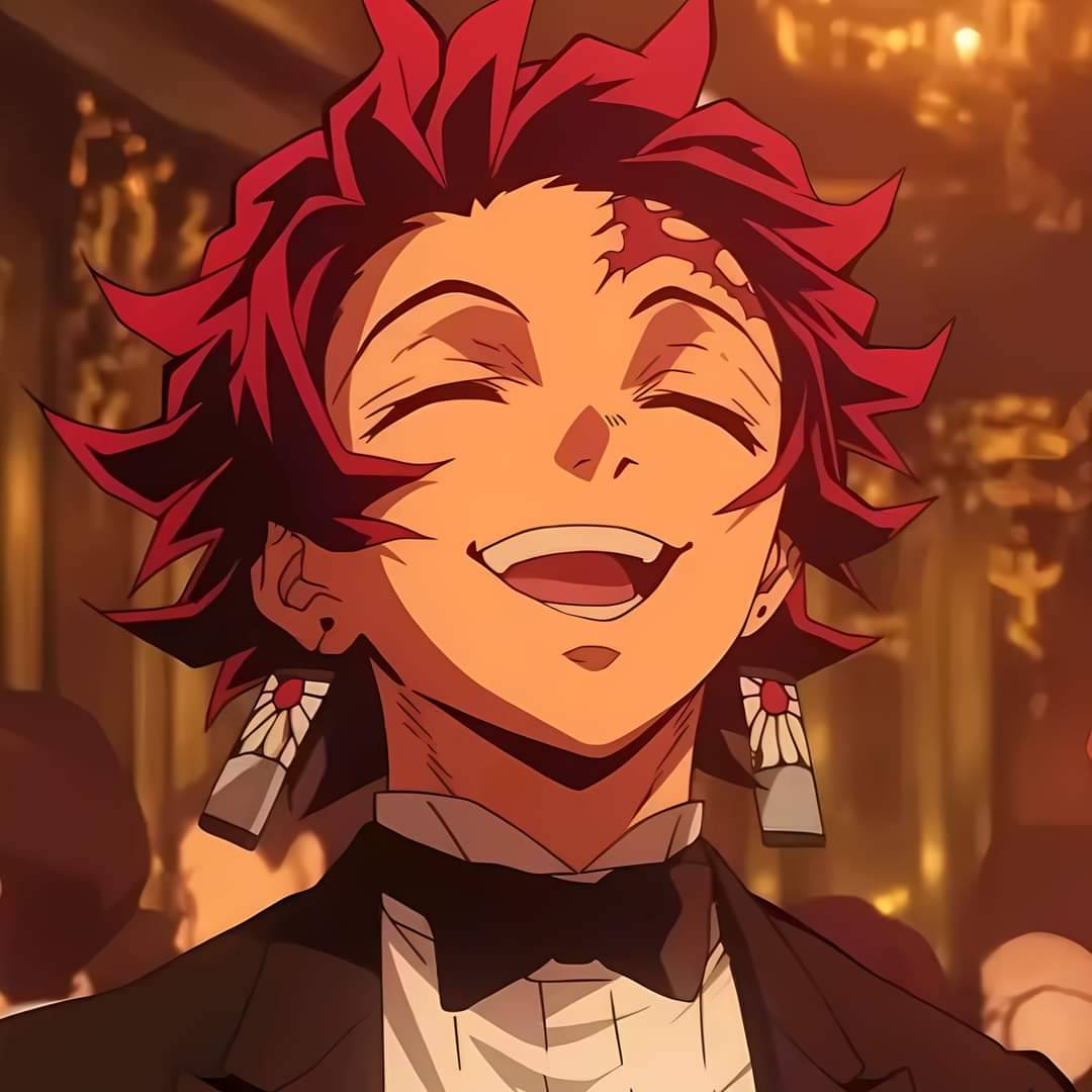 Tanjiro Kamado: A Cheerful Forum Avatar from Demon Slayer