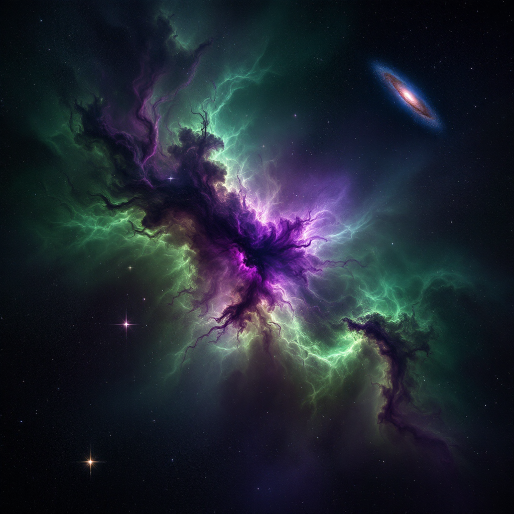 Cosmic Dust Avatar: Nebula Glow for Your Profile by QuantumCurator