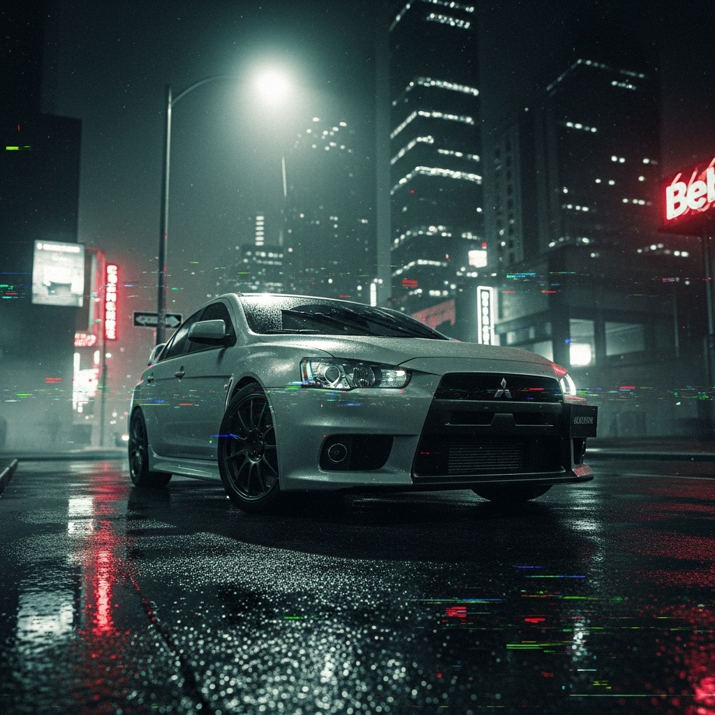 Mitsubishi Evo Night Rider: Urban Speed Avatar by QuantumCurator