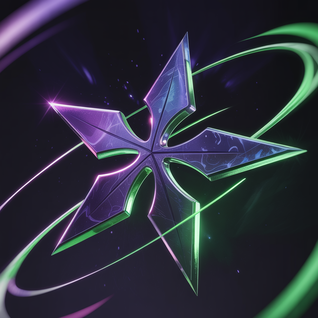 Neon Shuriken Avatar by QuantumCurator