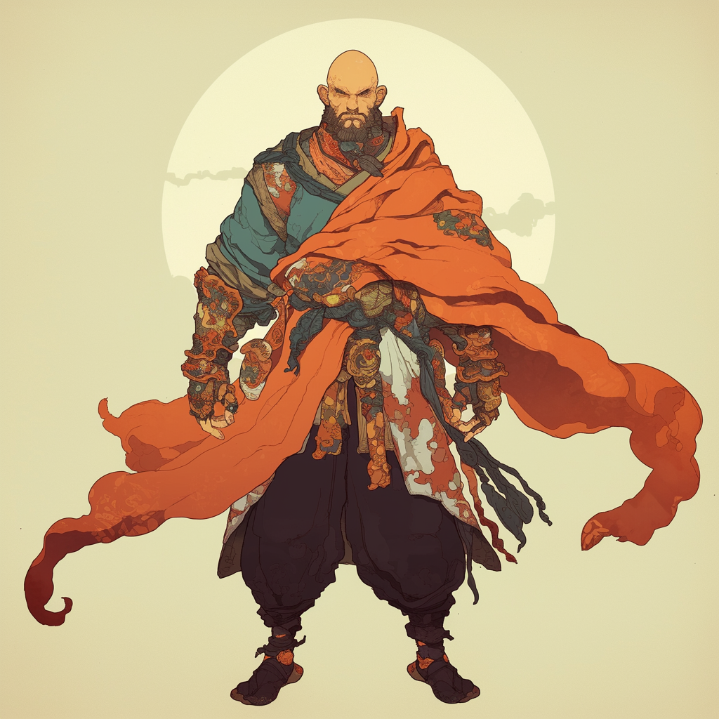 Wisdom in Silence: Monk Avatar for Your Profile by patrika