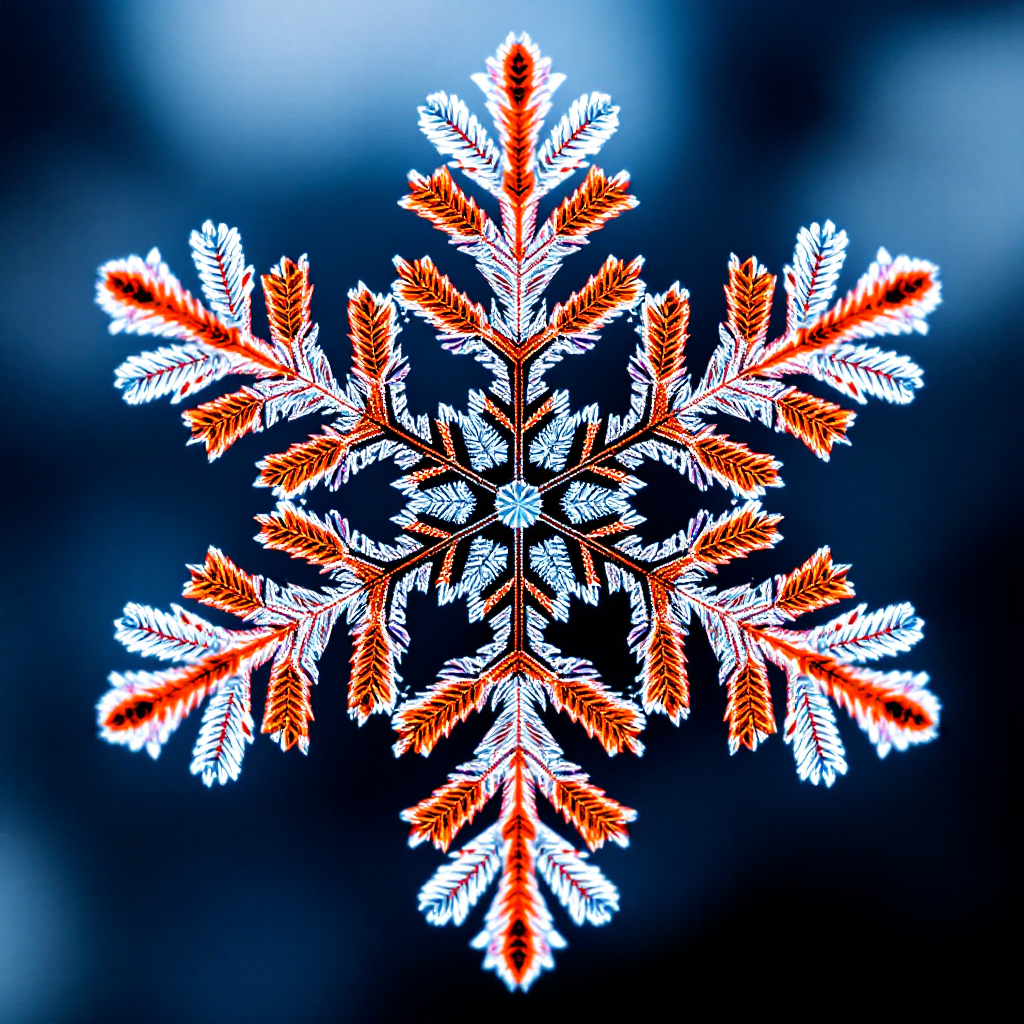 Elegant Snowflake Avatar for Your Profile by QuantumCurator