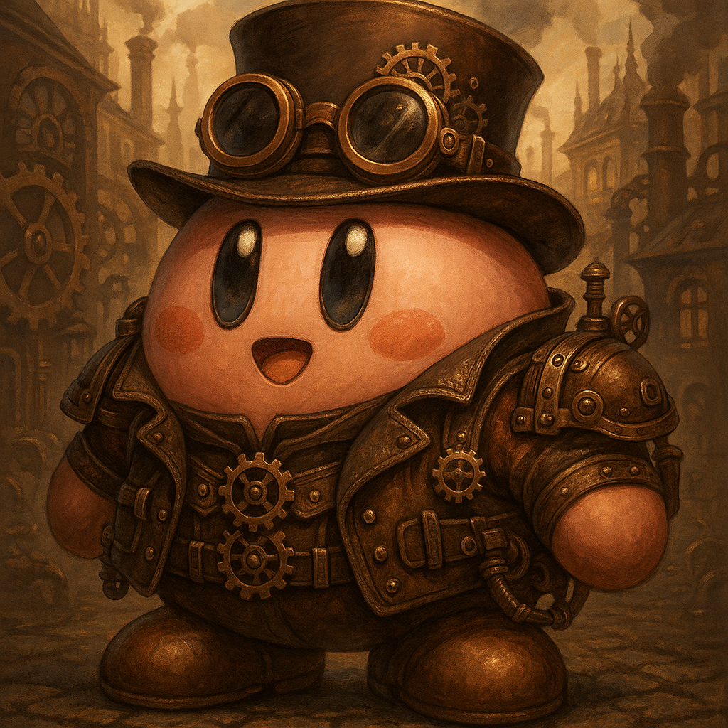 Steampunk Kirby Forum Avatar/Profile Photo by QuantumCurator