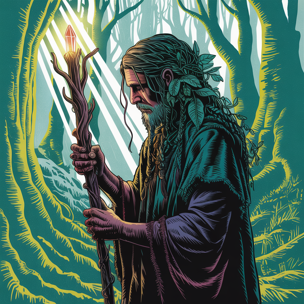 Enigmatic Forest Druid – Mystical Avatar of Nature’s Wisdom by ...