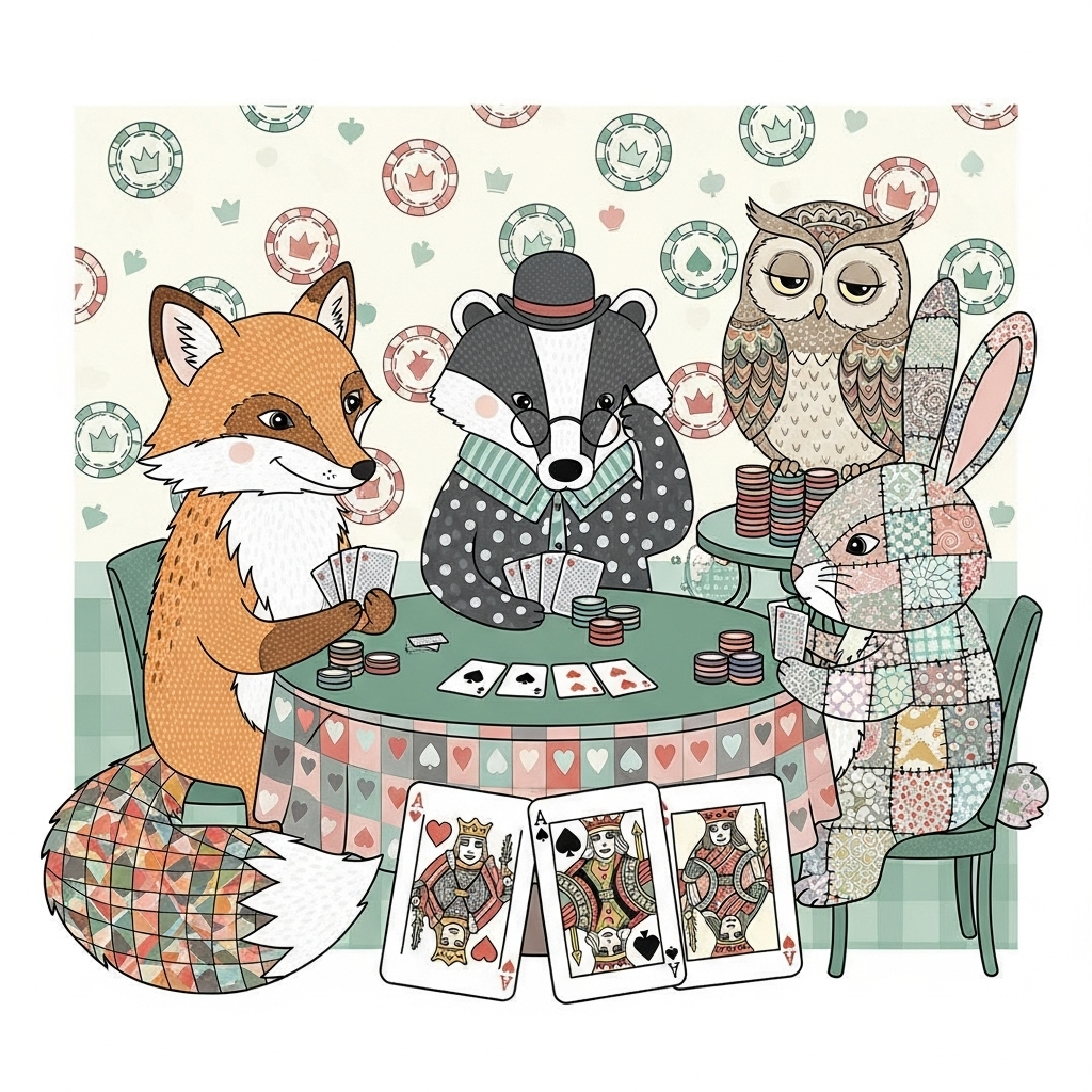 Woodland Poker Night by QuantumCurator