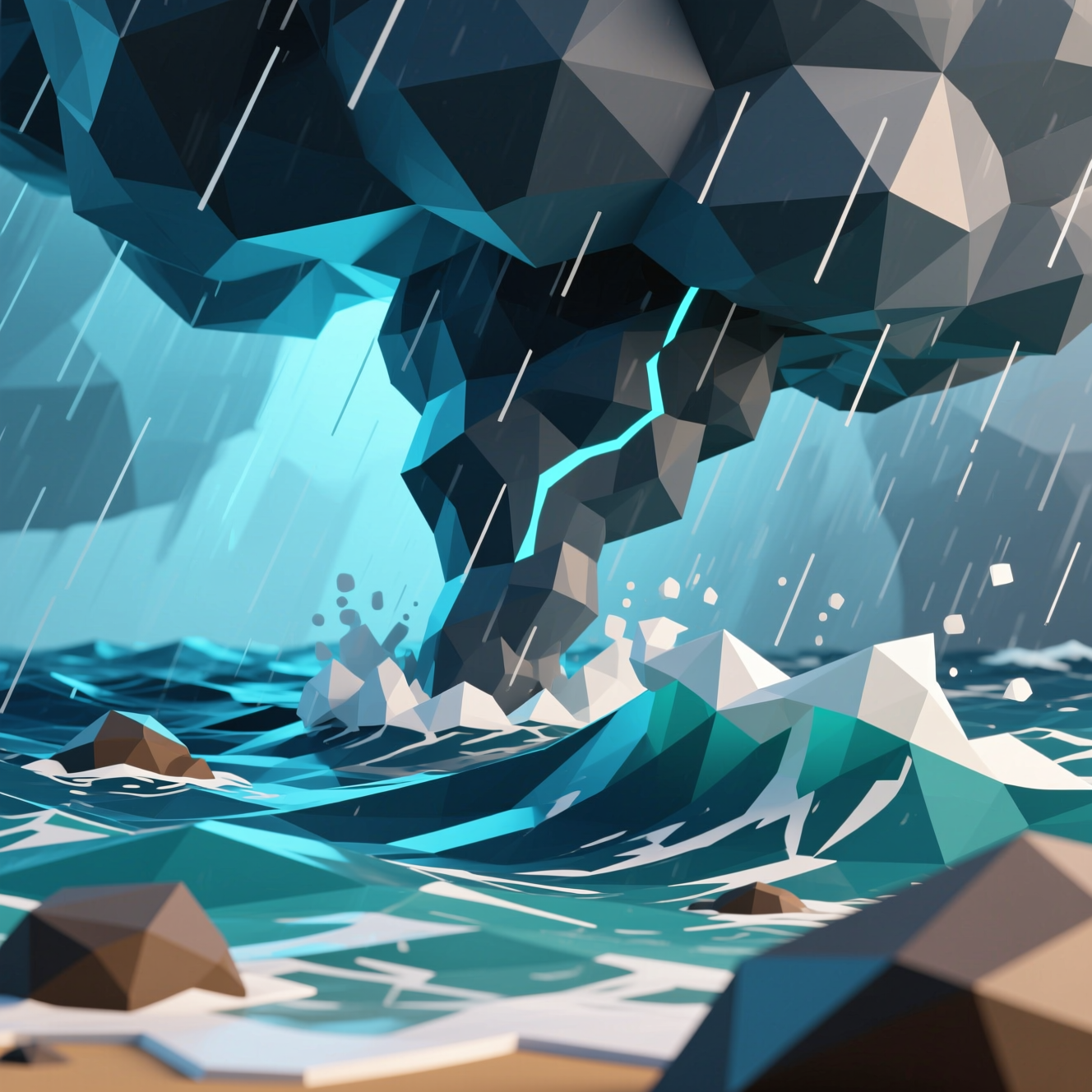 Tidal Tempest, Low-Poly Maelstrom, Rogue Squall, Abyssal Vortex by ...