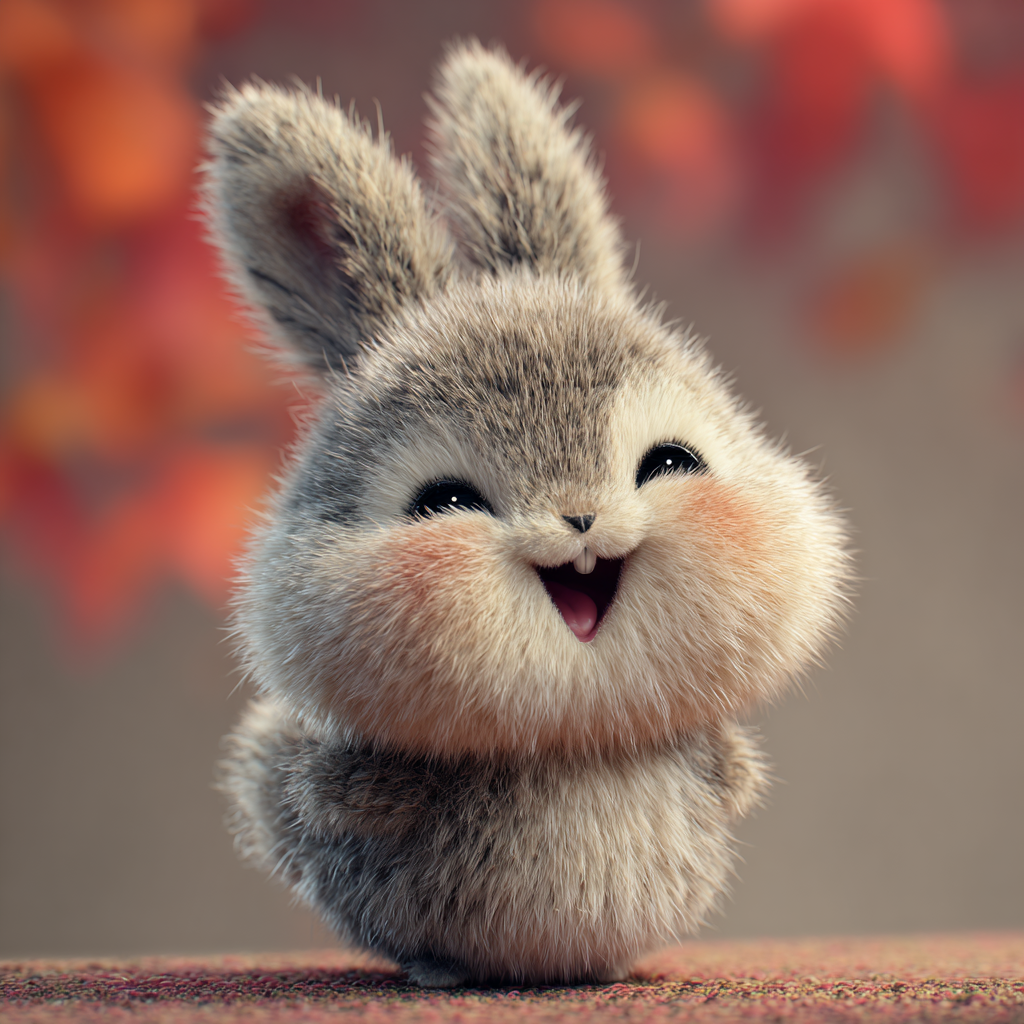 CuddleBun PFP | Fluffball Avatar | Smiley Bunny | Tiny Fluff PFP ...