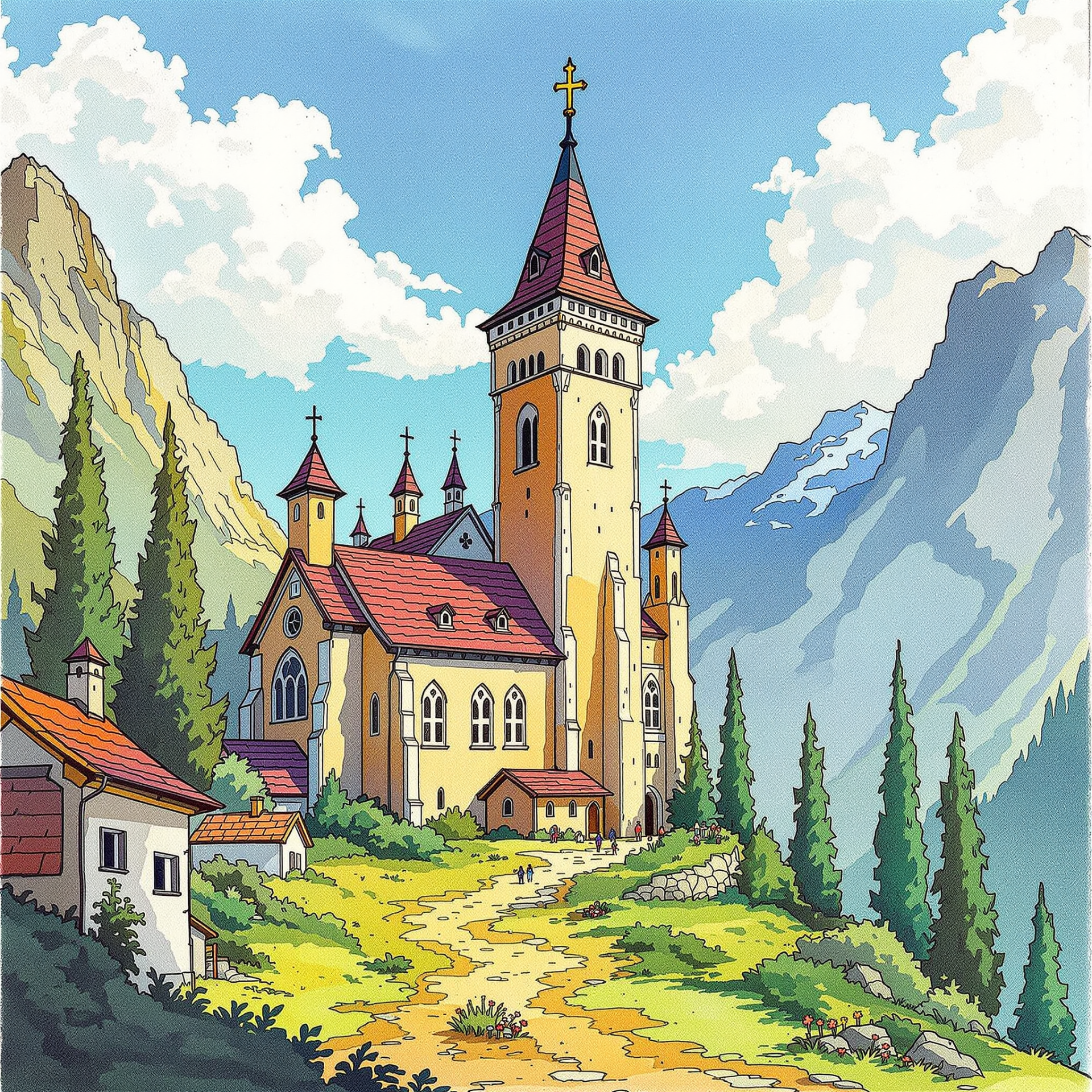 Alpine Monastery Avatar | Cloister Crest PFP | Monastery Wayfinder ...