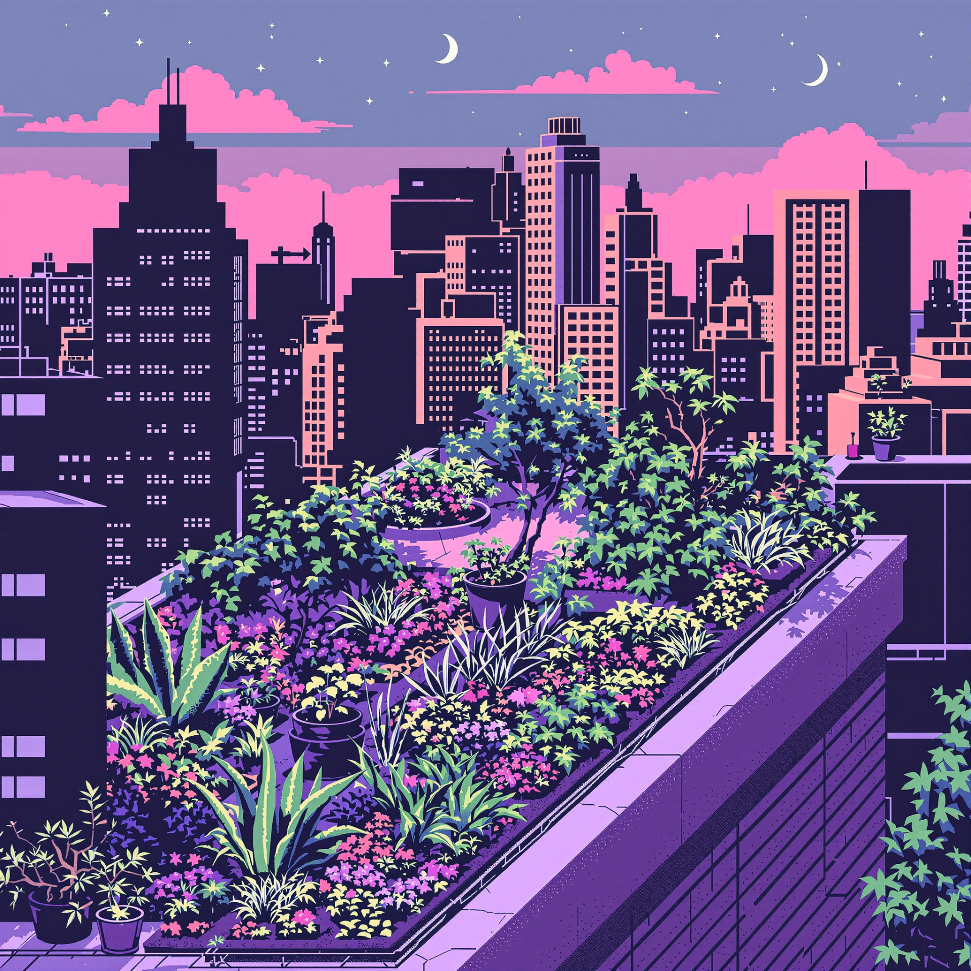 Rooftop Garden - Desktop Wallpapers, Phone Wallpaper, PFP, Gifs, and More!