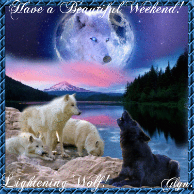 Glittering Wolves Under the Moonlight - Mystical Animal Avatar