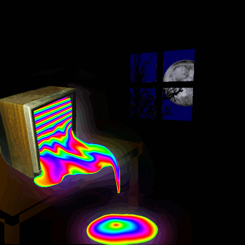 Psychedelic Flow: Trippy TV Aura Avatar