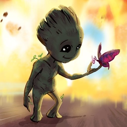 Download Butterfly Baby Groot Groot Guardians Of The Galaxy Vol. 2 ...