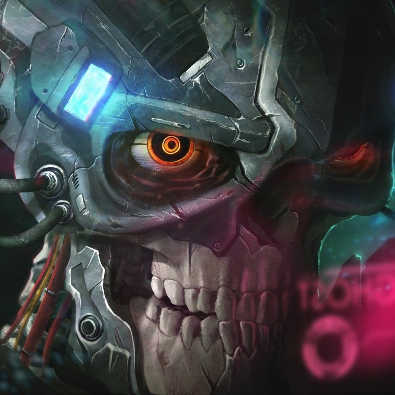 Download Skull Cyborg Sci Fi PFP